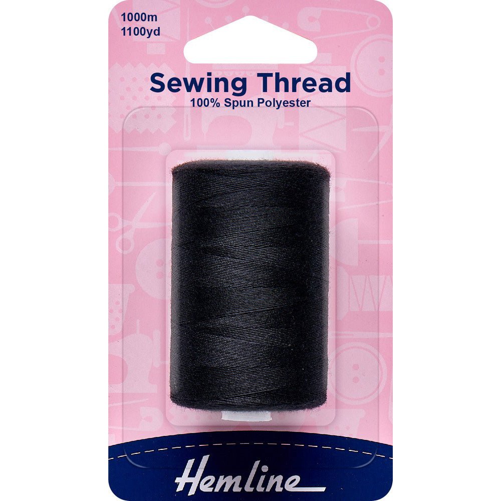Hemline 100% Polyester Sewing Thread Black – My Sewing Mall