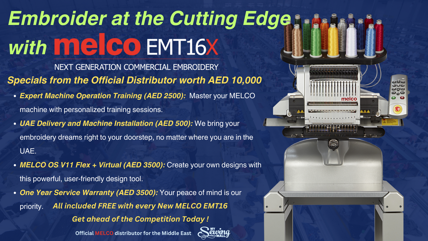 Melco EMT16X Embroidery Machine With Cap Attachment – My Sewing Mall