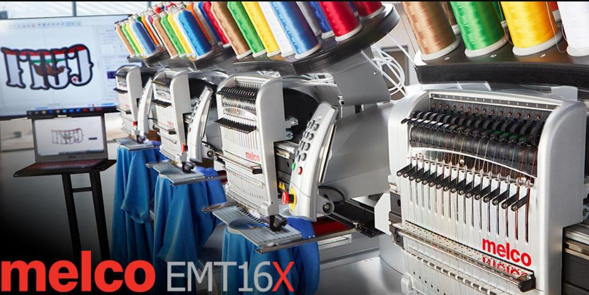 Melco EMT16X Embroidery Machine With Cap Attachment – My Sewing Mall