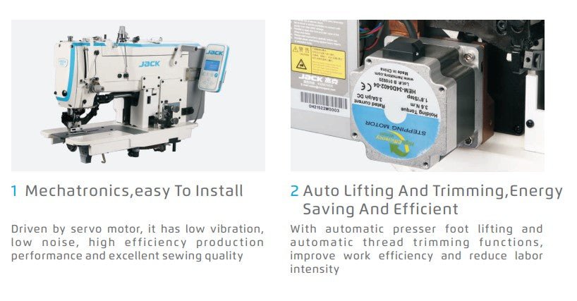 Jack JK-T781 High-Speed Industrial Buttonhole Machine (Complete Set ...