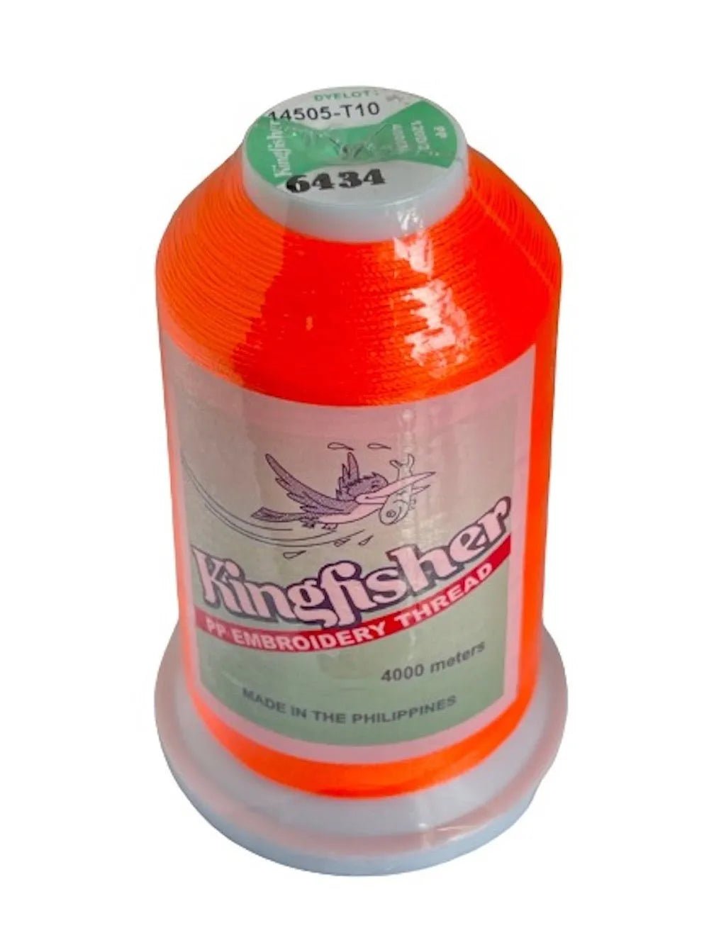 King Fisher Embroidery Thread 4000m 6434 Neon Orange – My Sewing Mall