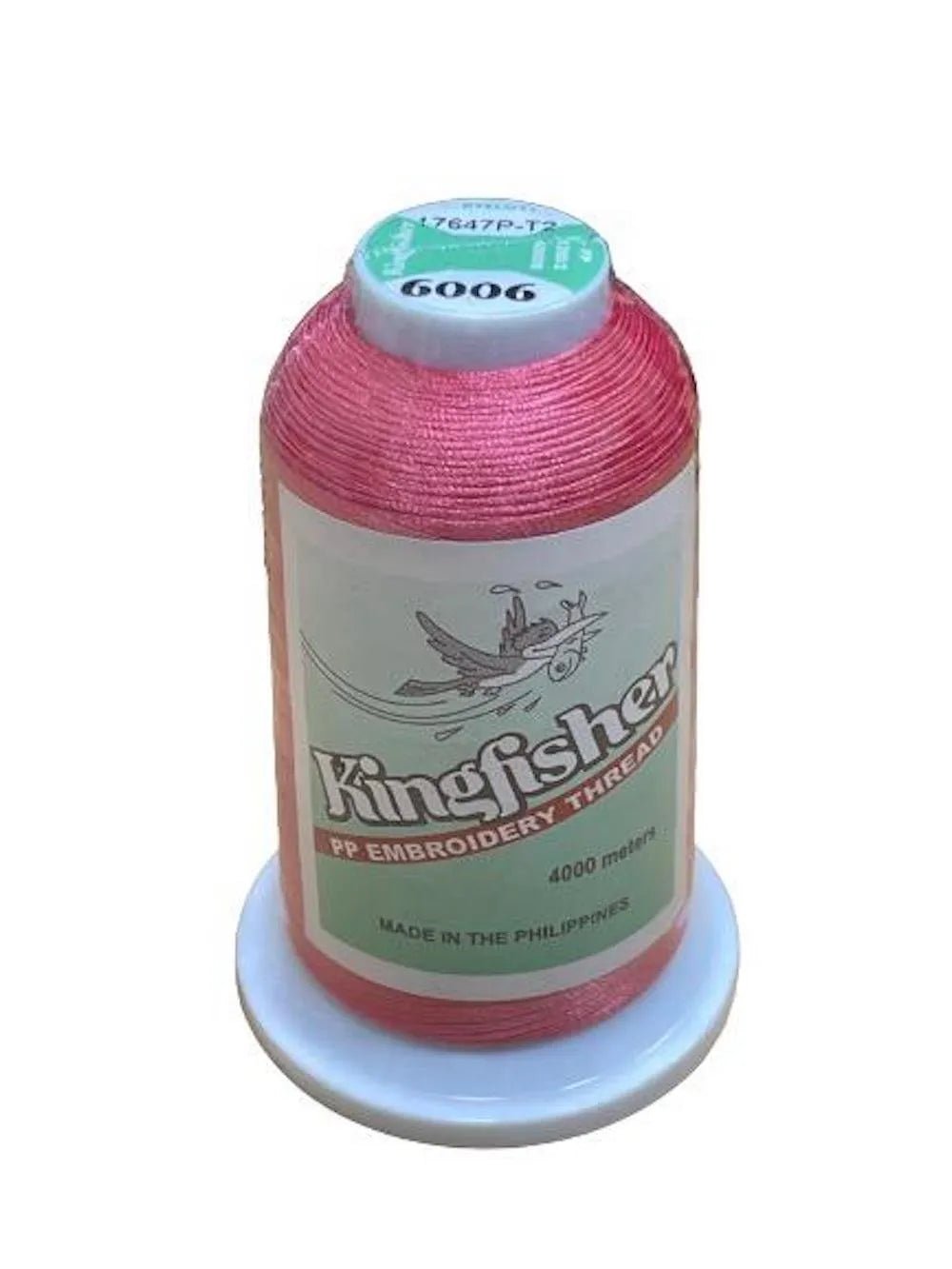 Kingfisher Polyester Embroidery Thread 4000m - Candy Pink 6006 – My ...