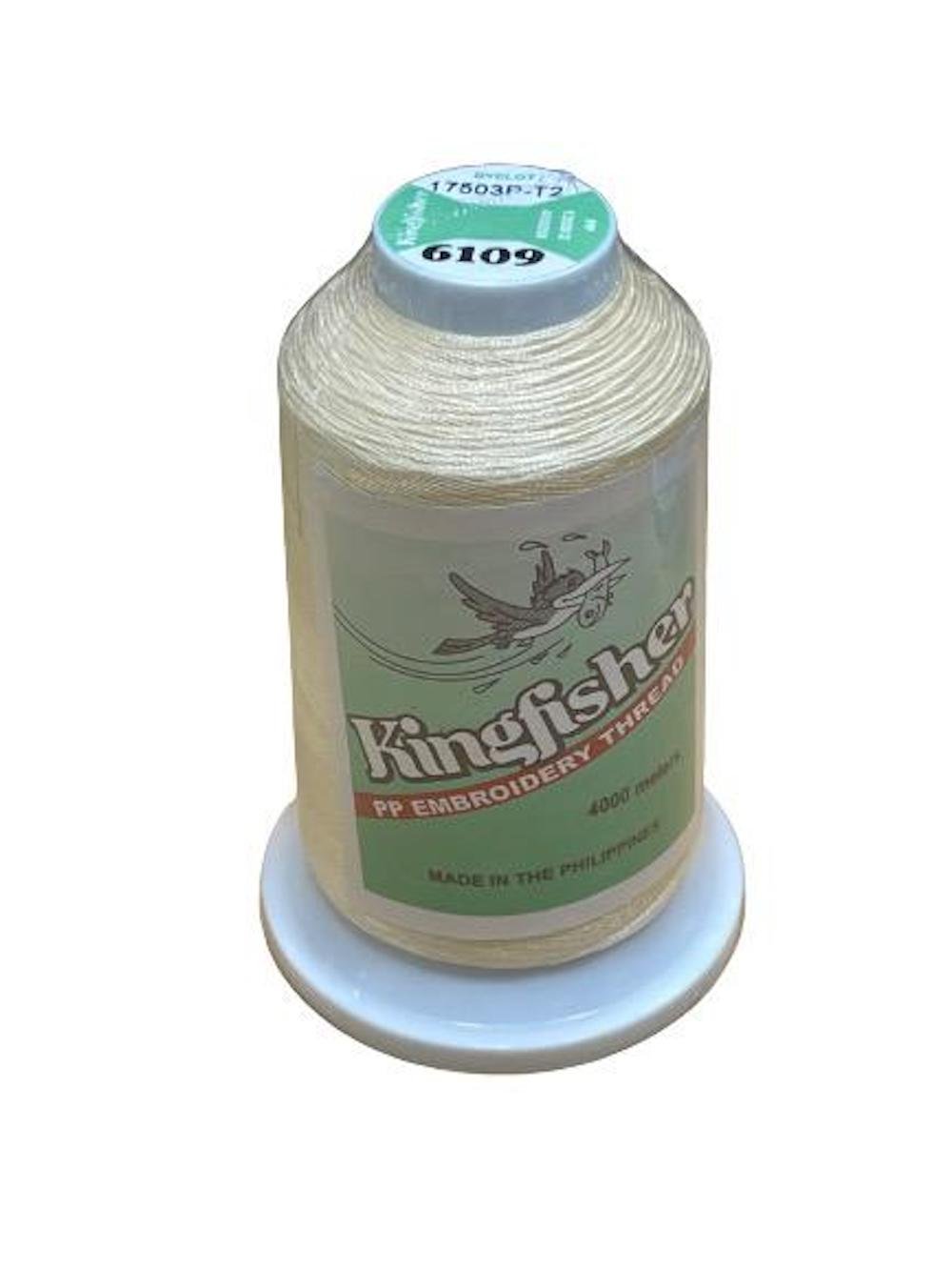 King Fisher Embroidery Thread 4000m 6109 Cream White – My Sewing Mall