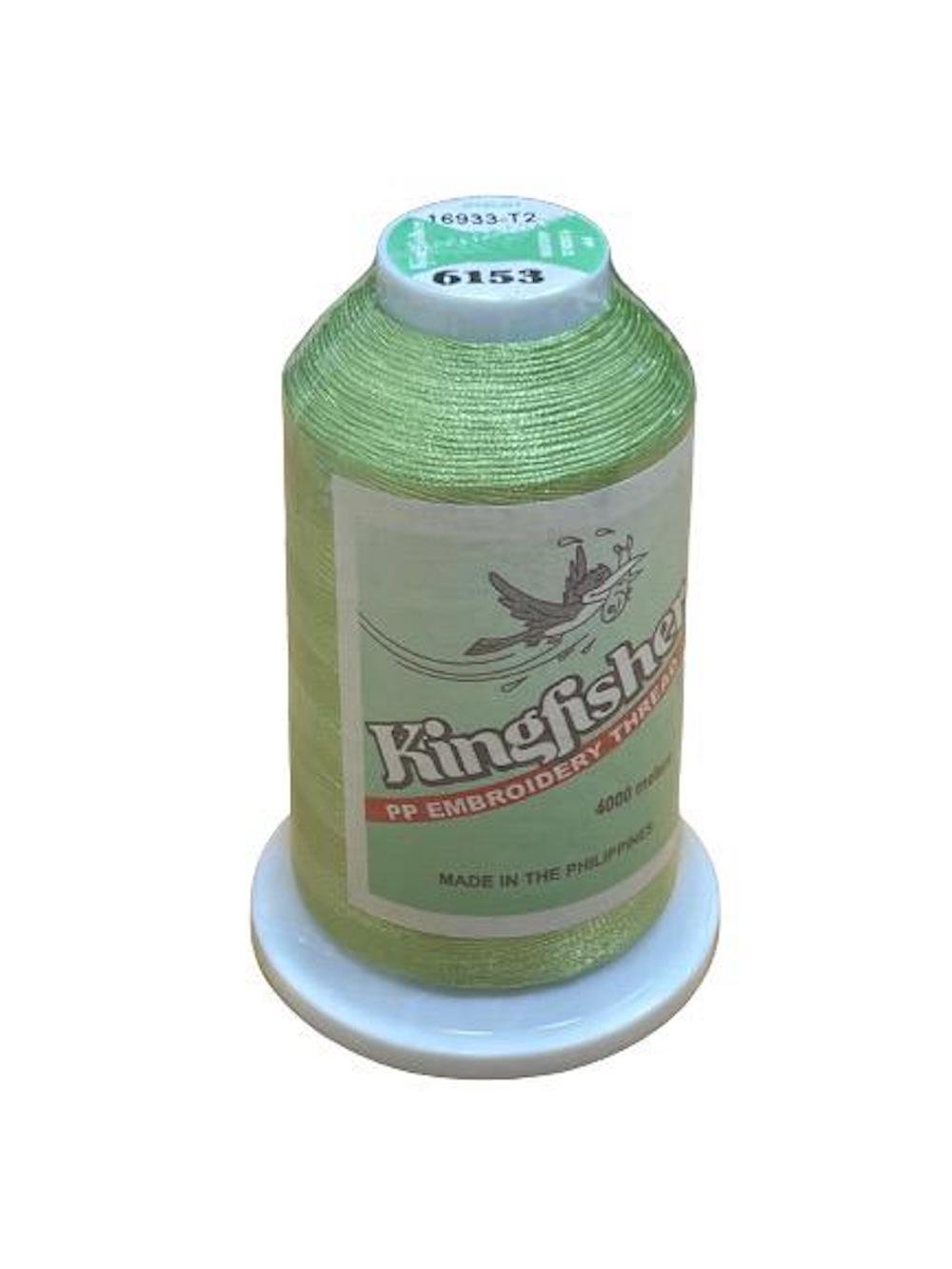 King Fisher Embroidery Thread 4000m 6153 Leaf Green – My Sewing Mall