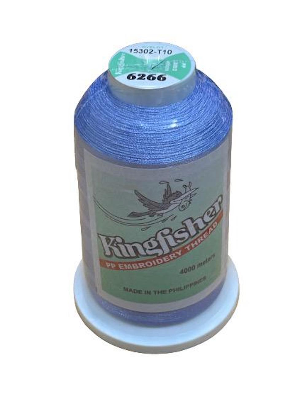 Kingfisher Embroidery Thread 4000m 6266 Soft Periwinkle – My Sewing Mall