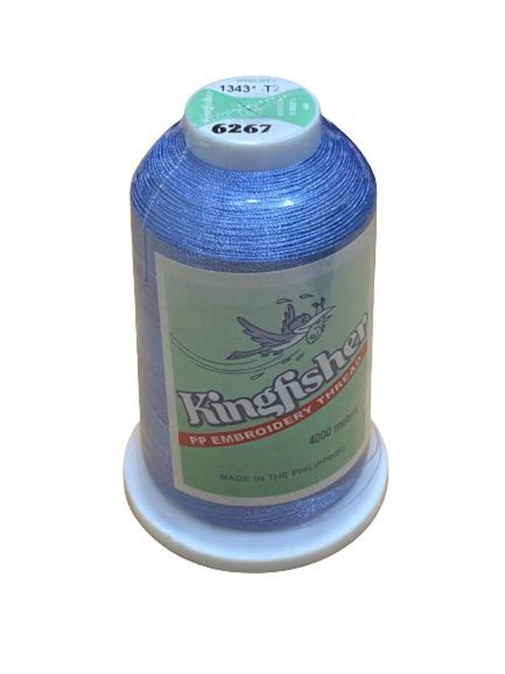 Kingfisher Embroidery Thread 4000m 6267 Ocean Blue – My Sewing Mall