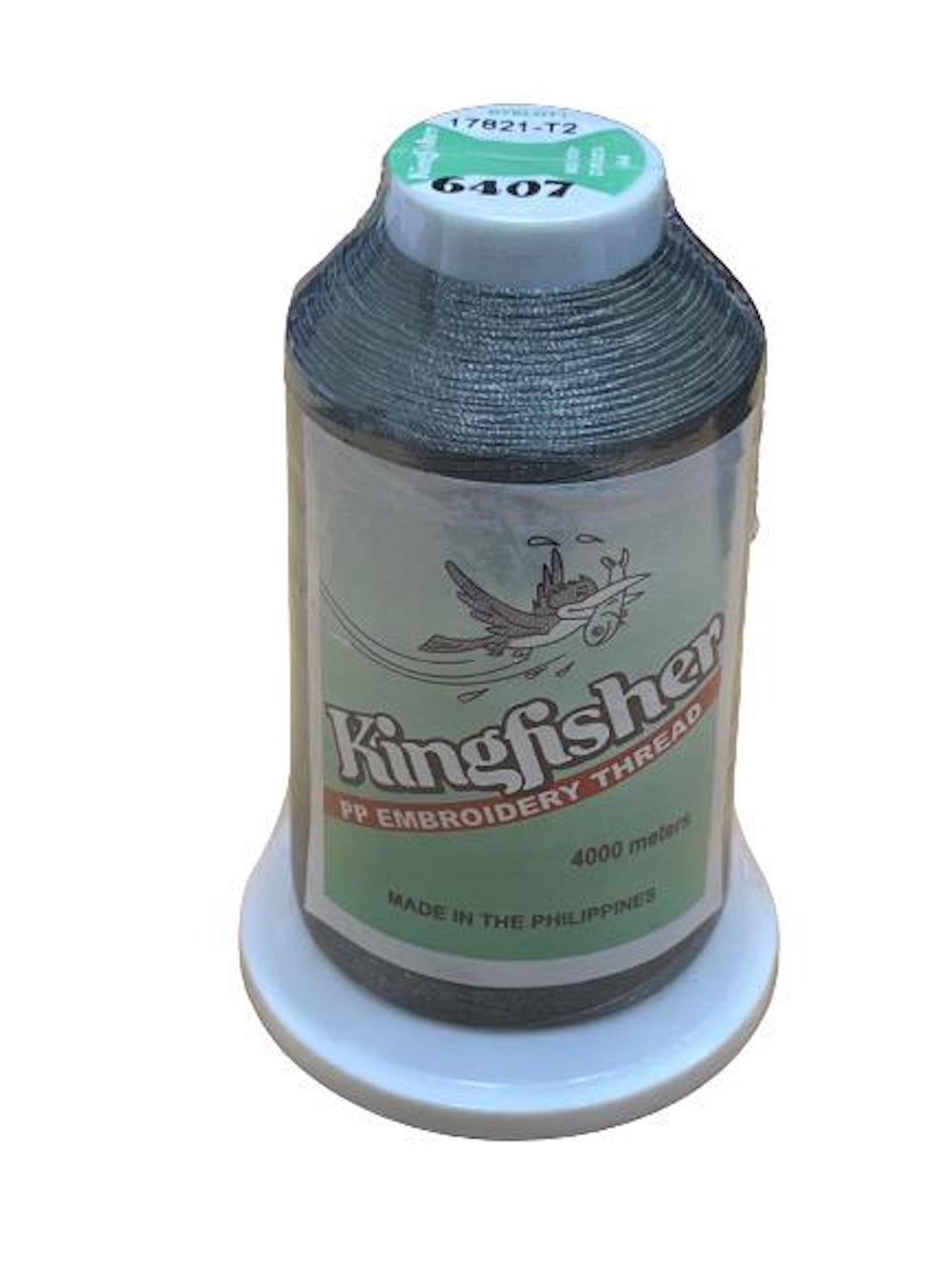 Kingfisher Embroidery Thread 4000m Midnight Gray 6407 – My Sewing Mall