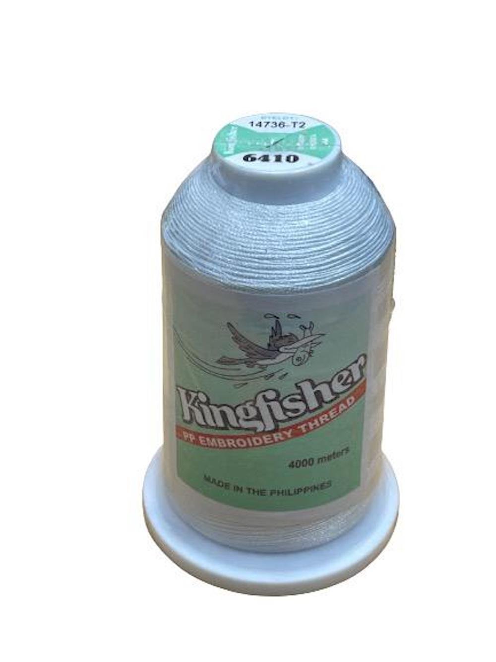Kingfisher Embroidery Thread 4000m Pearl White 6410 – My Sewing Mall