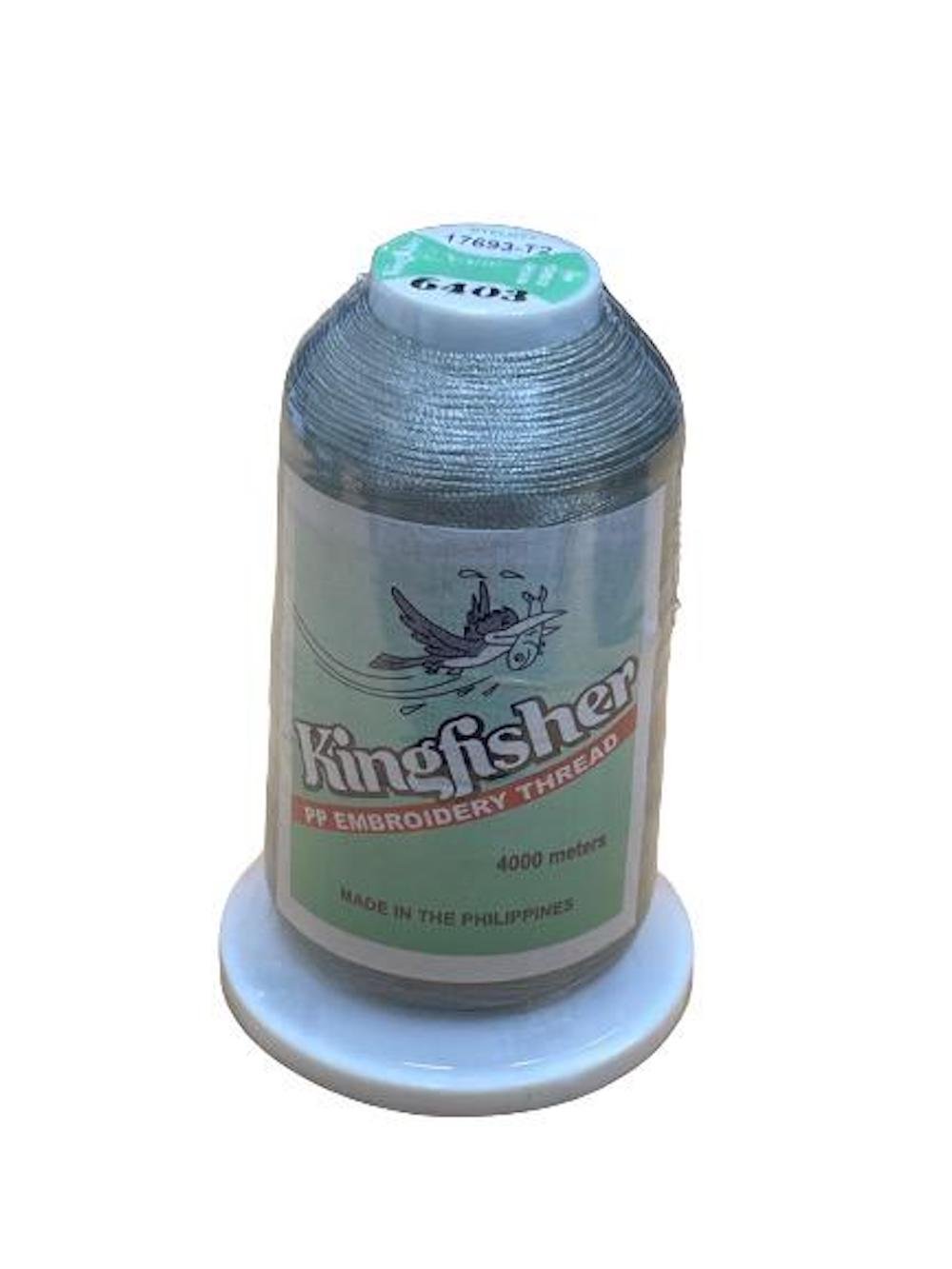 Kingfisher Embroidery Thread 4000m Pewter Gray 6403 – My Sewing Mall