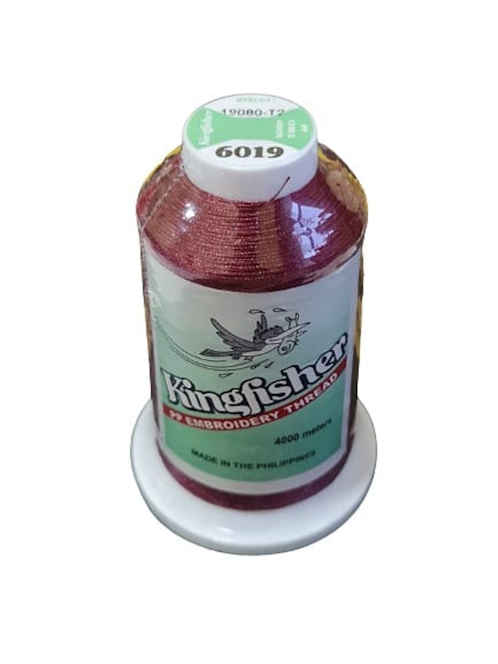Kingfisher Polyester Embroidery Thread 4000m - Crimson 6019 – My Sewing ...