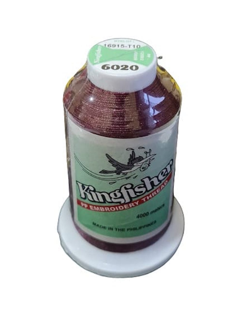 Kingfisher Polyester Embroidery Thread 4000m - Mahogany Red 6020 – My ...